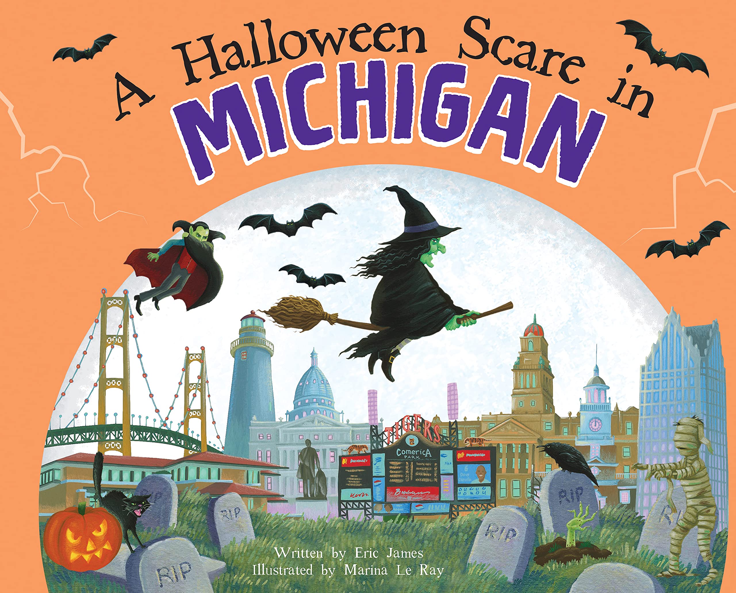 A Halloween Scare in Michigan By Eric James, illustrated by Marina Le ...